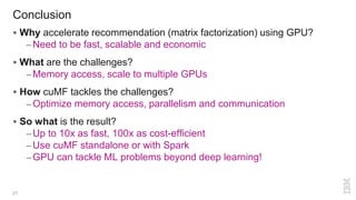 S6211 - CuMF: Large-Scale Matrix Factorization on Just One Machine with GPUs | PPT