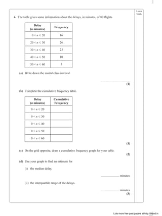 Cumulative Frequency | PDF