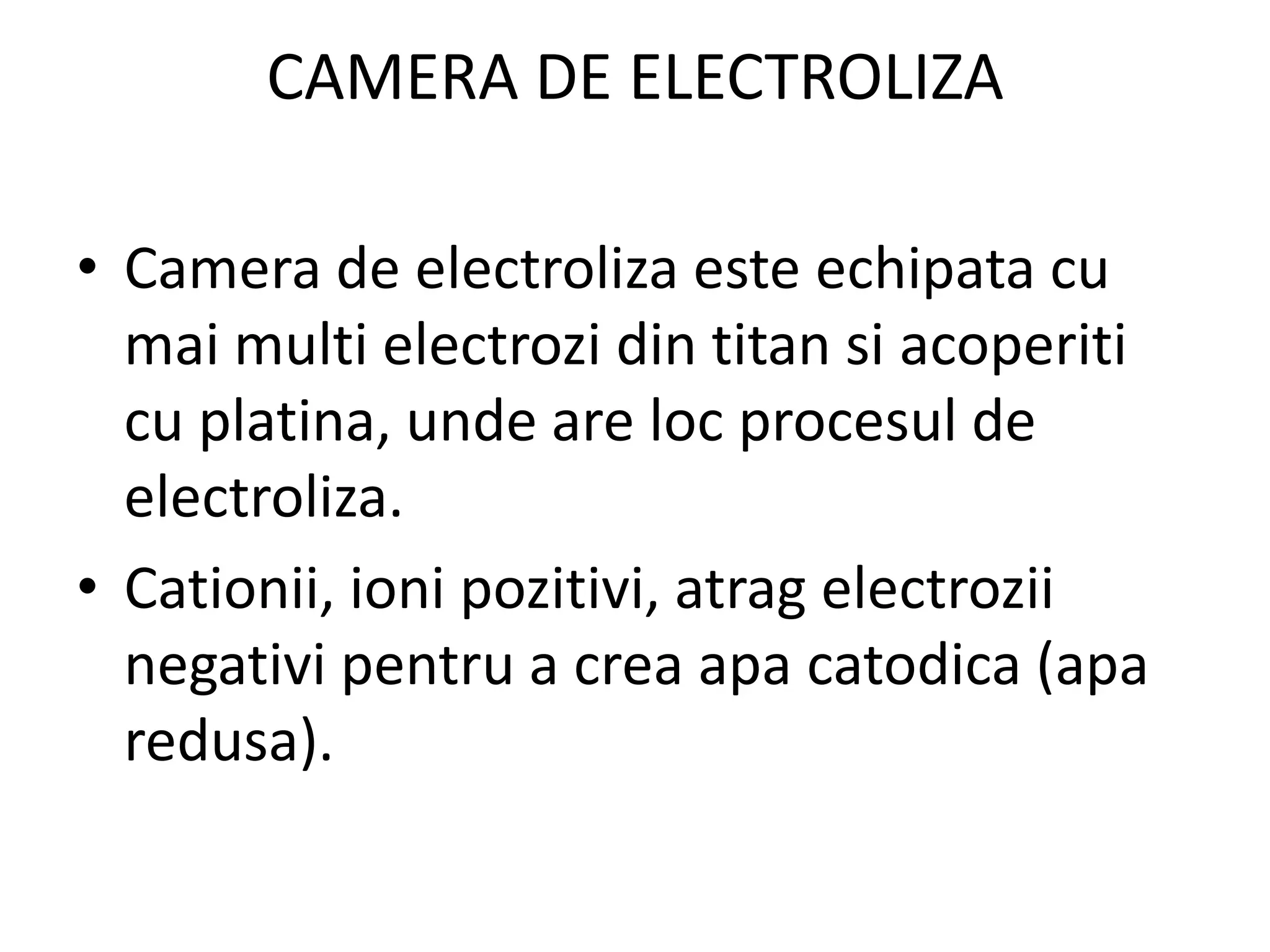 Cum functioneaza un ionizator de apa ? | PPT