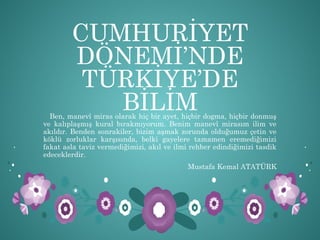Cumhuriyet_Doneminde_Bilim insanları fizik | PPTX
