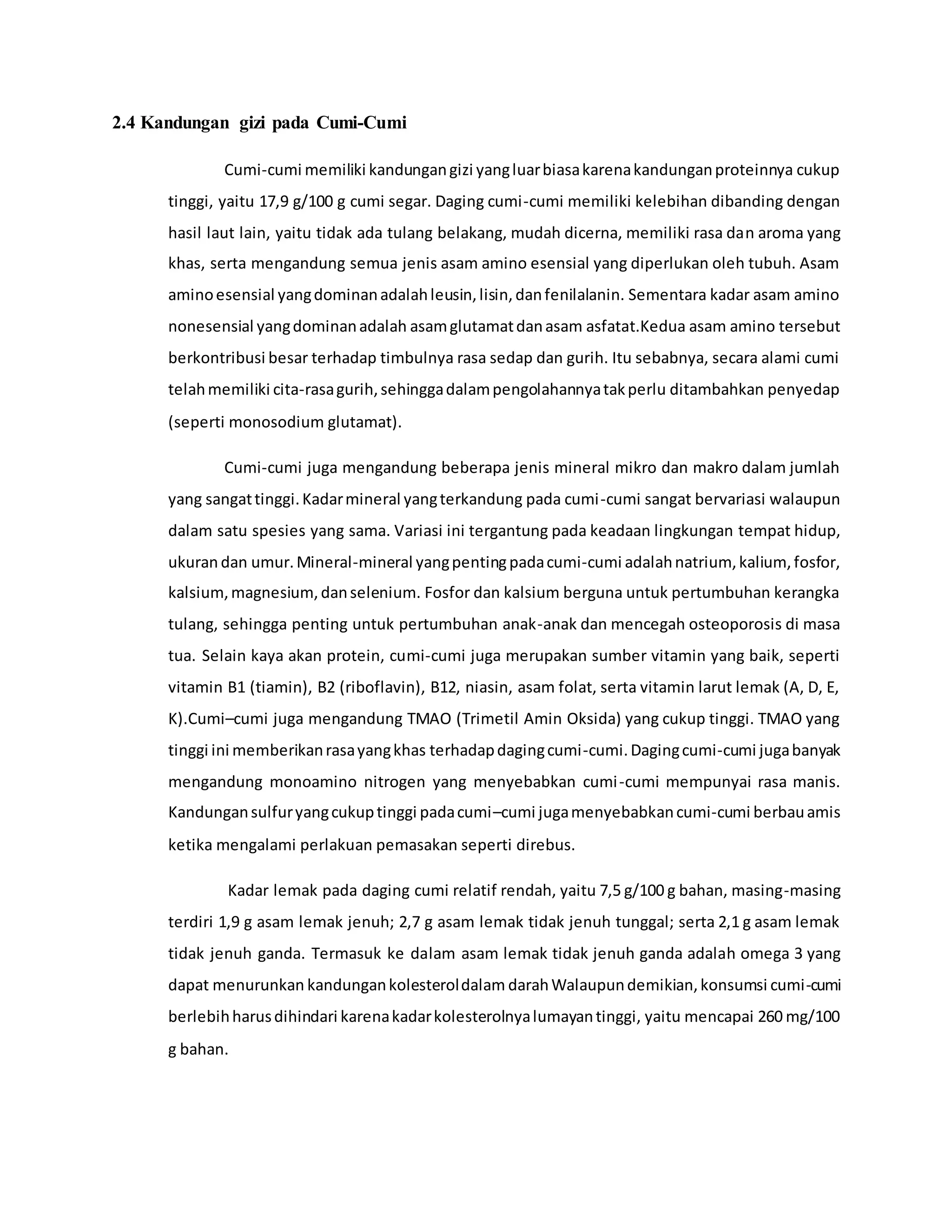 Cumi cumi paper | DOCX