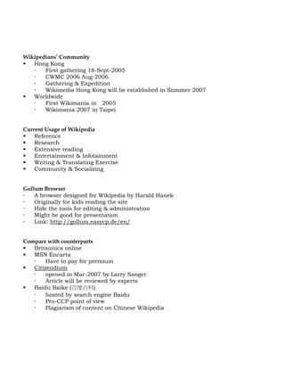 Wikimedia, MediaWiki & Education in IT: Notes | PDF