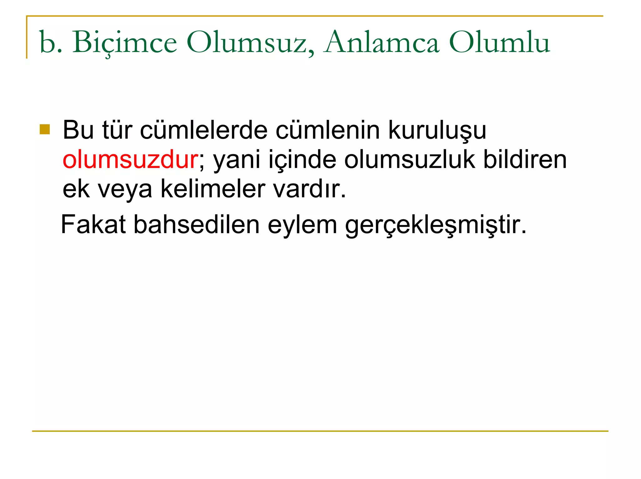 Cumlede Anlam Son | PPT