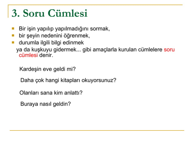 Cumlede Anlam Son | PPT
