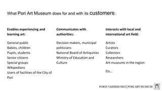 Pori Art Museum as an information reserve | PPT