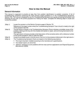 Cummins isc engines service repair manual | PDF