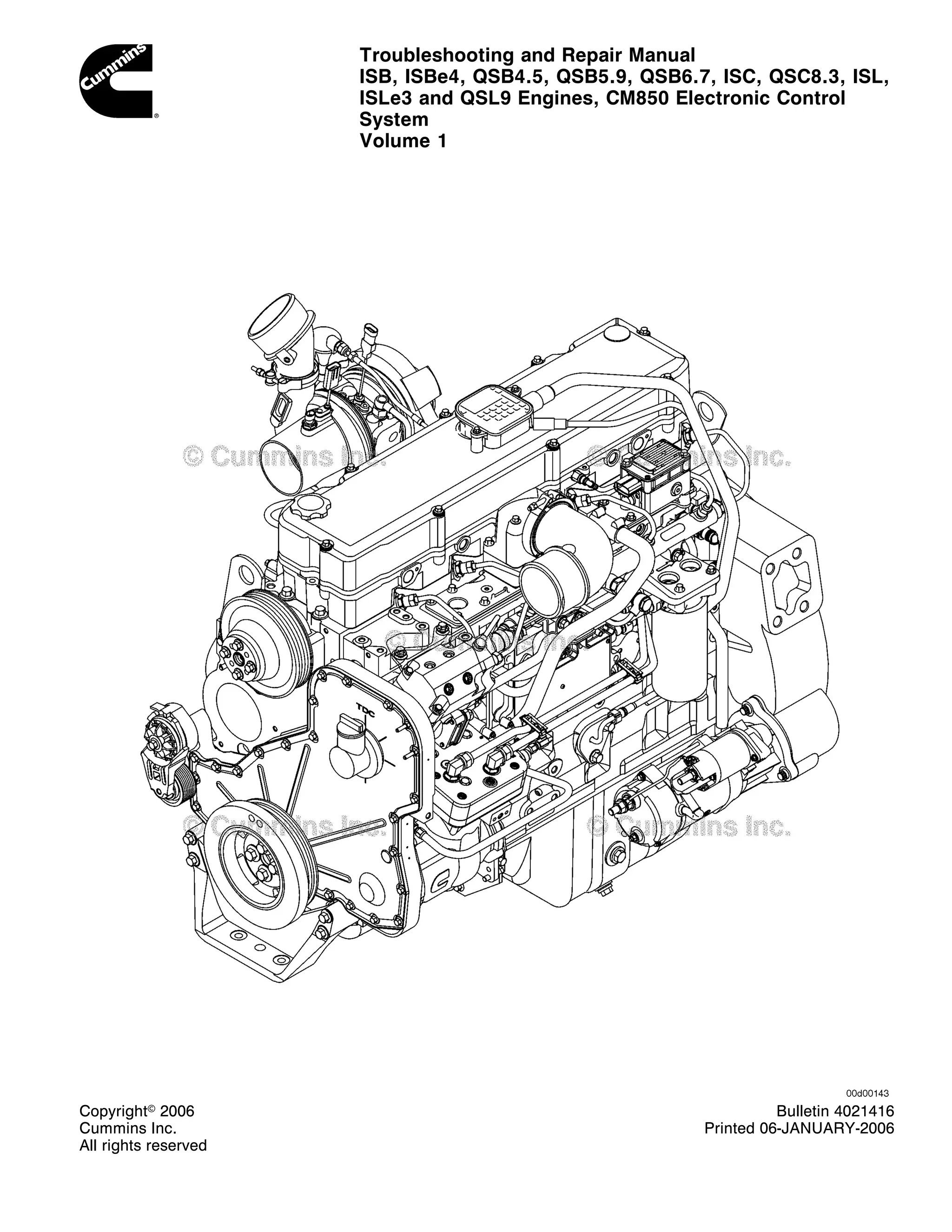 Cummins isl engines service repair manual | PDF
