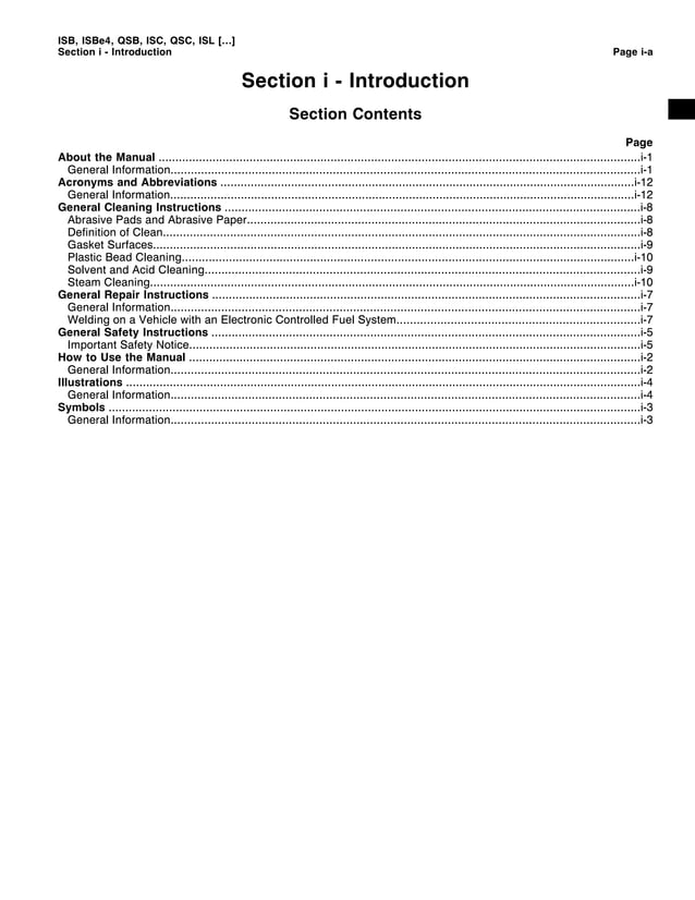 Cummins isl engines service repair manual | PDF