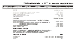 Cummins m11 mt11 (varias aplicaciones | PDF