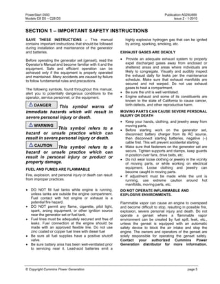 Cummins onan c11 d5 generator set power start 0500 control service ...
