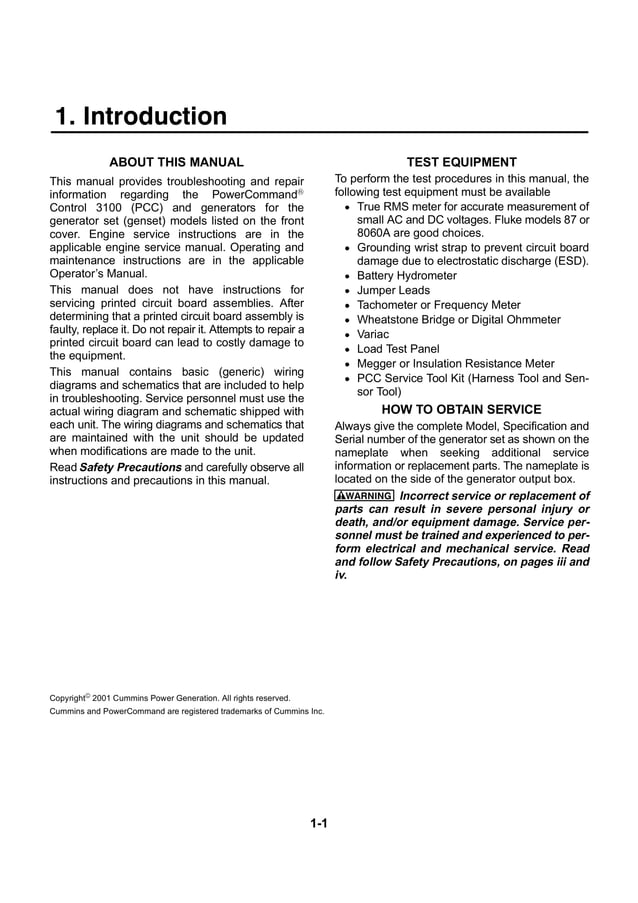 Cummins Onan DFED Generator Service Repair Manual.pdf