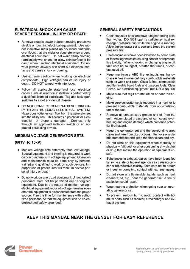 Cummins onan dffa detector control generator set service repair manual ...