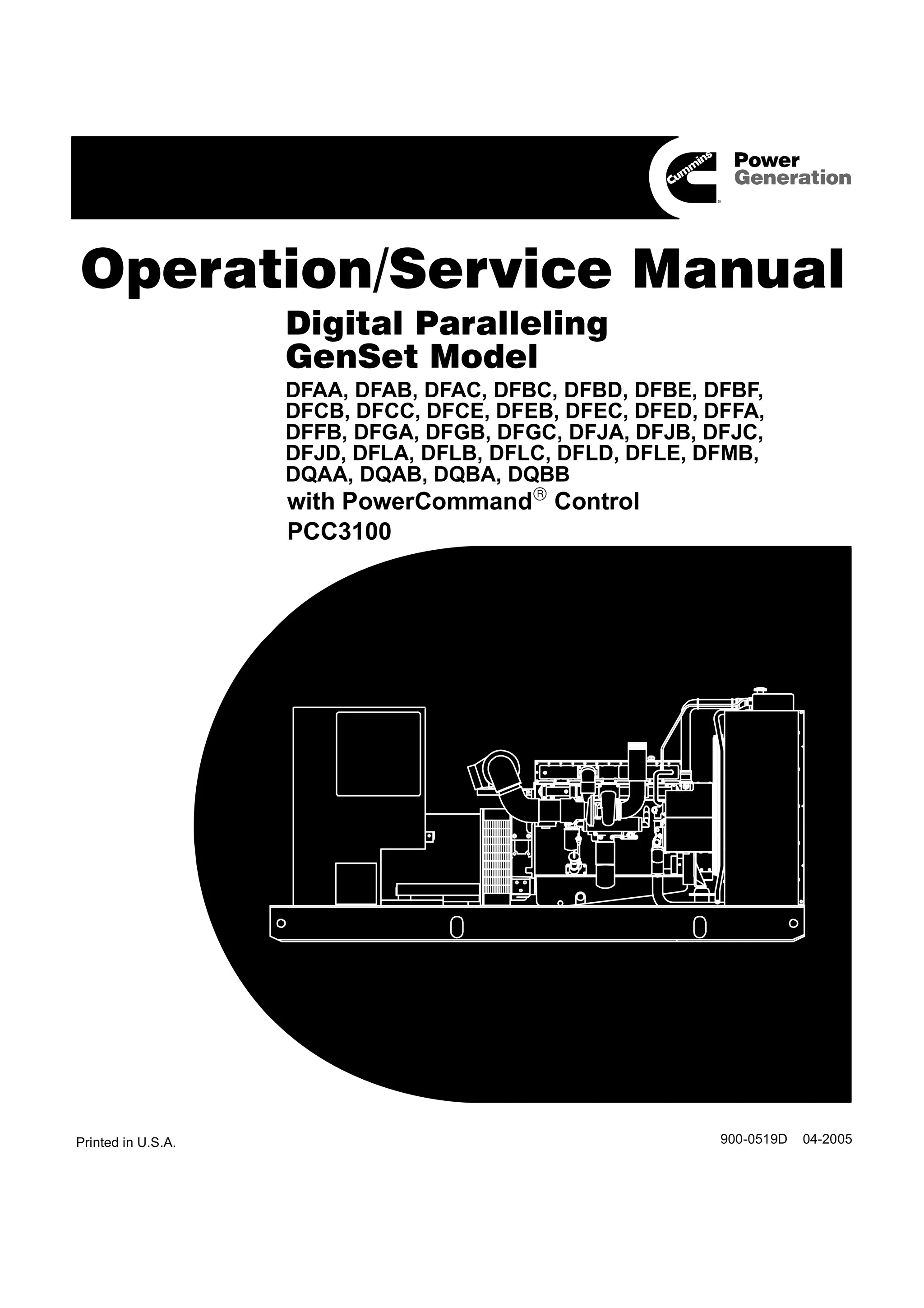 Cummins Onan DFLB Generator Service Repair Manual.pdf