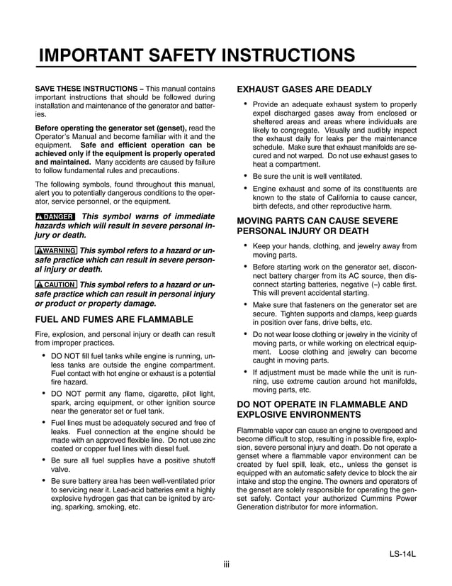 Cummins Onan Dgdb Generator Set With Power Command 2100 Controller