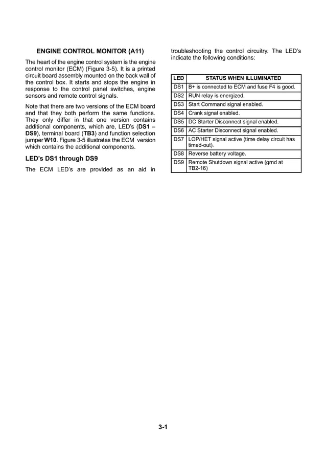 Cummins Onan Dgfa Detector Sentinel Control Generator Set Service
