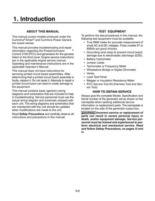 Cummins onan dgfc generator set with power command 3100 controller ...