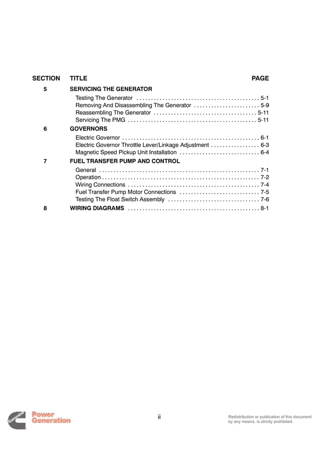 Cummins Onan Dggd Detector Control Generator Set Service Repair Manual