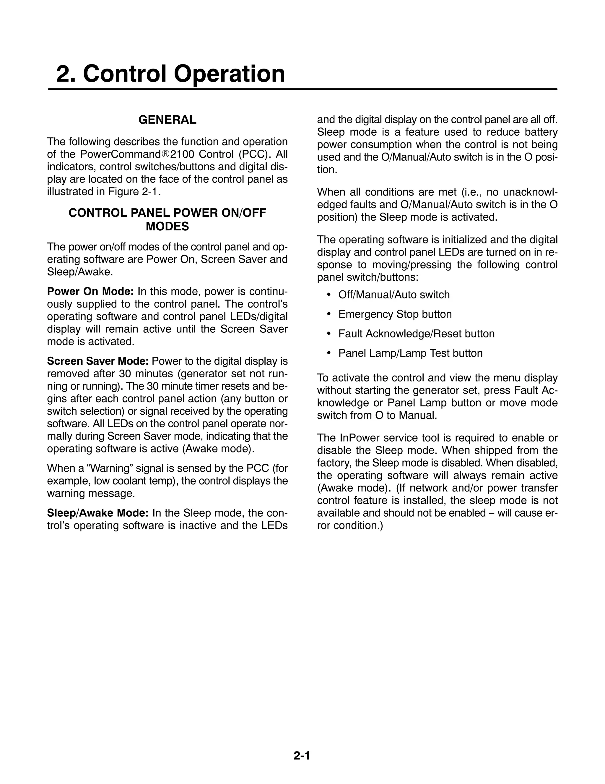 Cummins Onan Dggd Generator Set With Power Command 2100 Controller