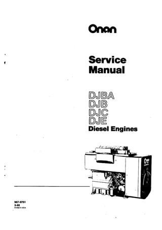 Cummins Onan DJC Diesel Engine Service Repair Manual.pdf