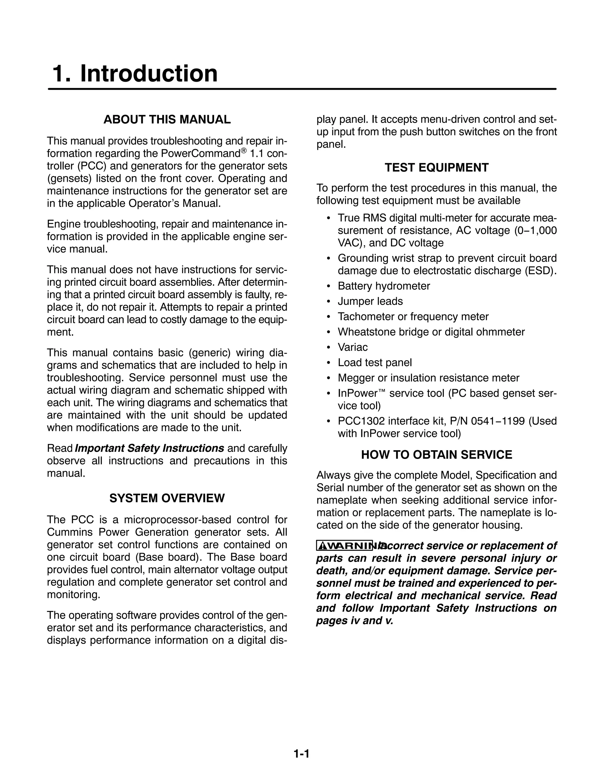 Cummins onan dskaa generator set with power command 1.1 controller ...