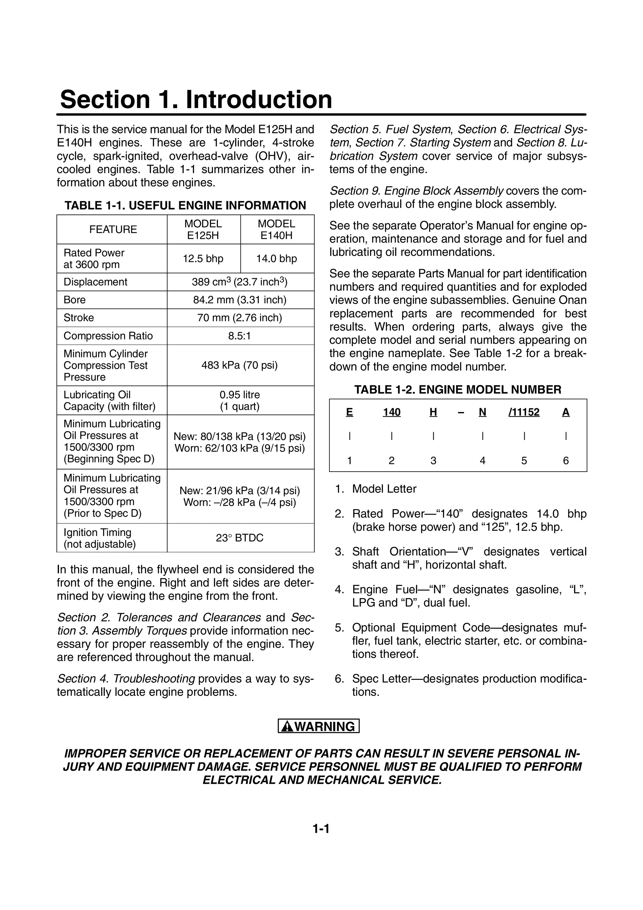 Cummins Onan E125H Engine Service Repair Manual.pdf