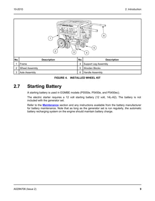 Cummins onan egmbe p5550e 60 hz portable generator set service repair ...