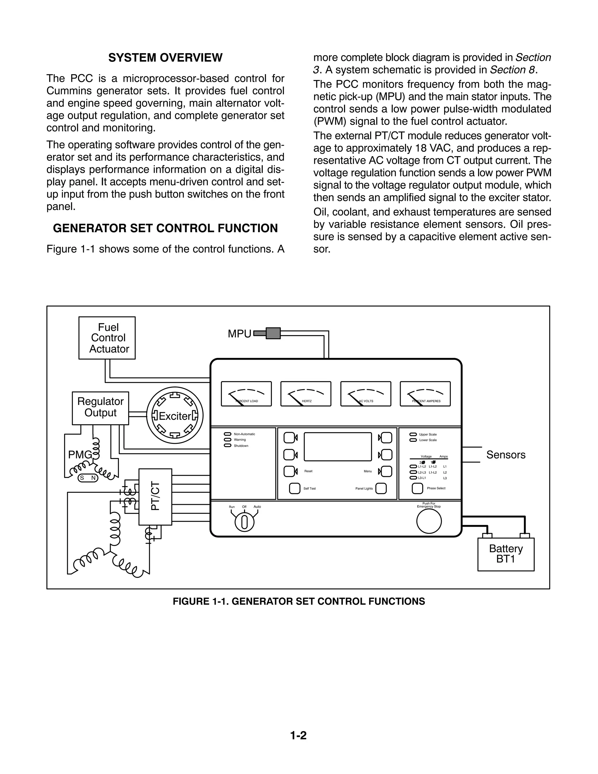 Cummins onan generator set with power command 3100 controller model ...
