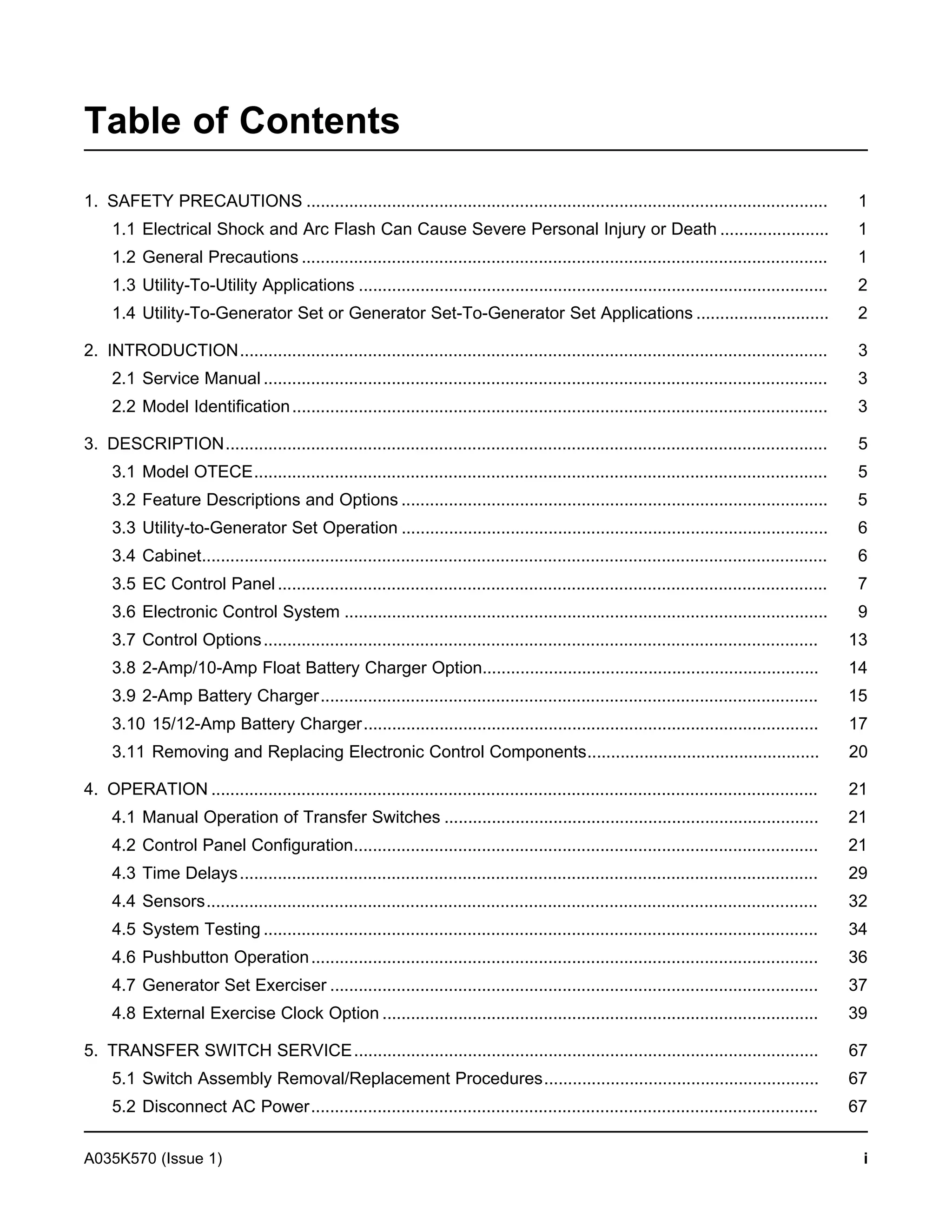 Cummins onan otece transfer switch (1200 amp) service repair manual | PDF