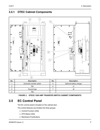 Cummins onan otece transfer switch (1200 amp) service repair manual | PDF