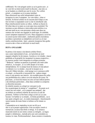 Cum ne comportam in viata profesionala si oficiala | DOC