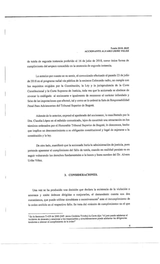 Claudia López a retractarse | PDF
