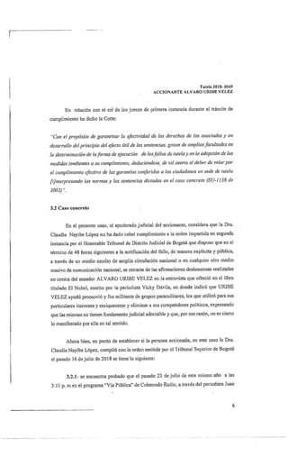 Claudia López a retractarse | PDF