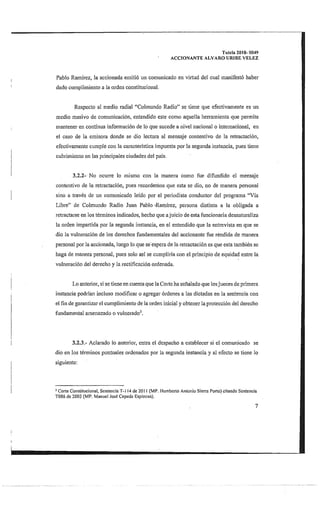 Claudia López a retractarse | PDF
