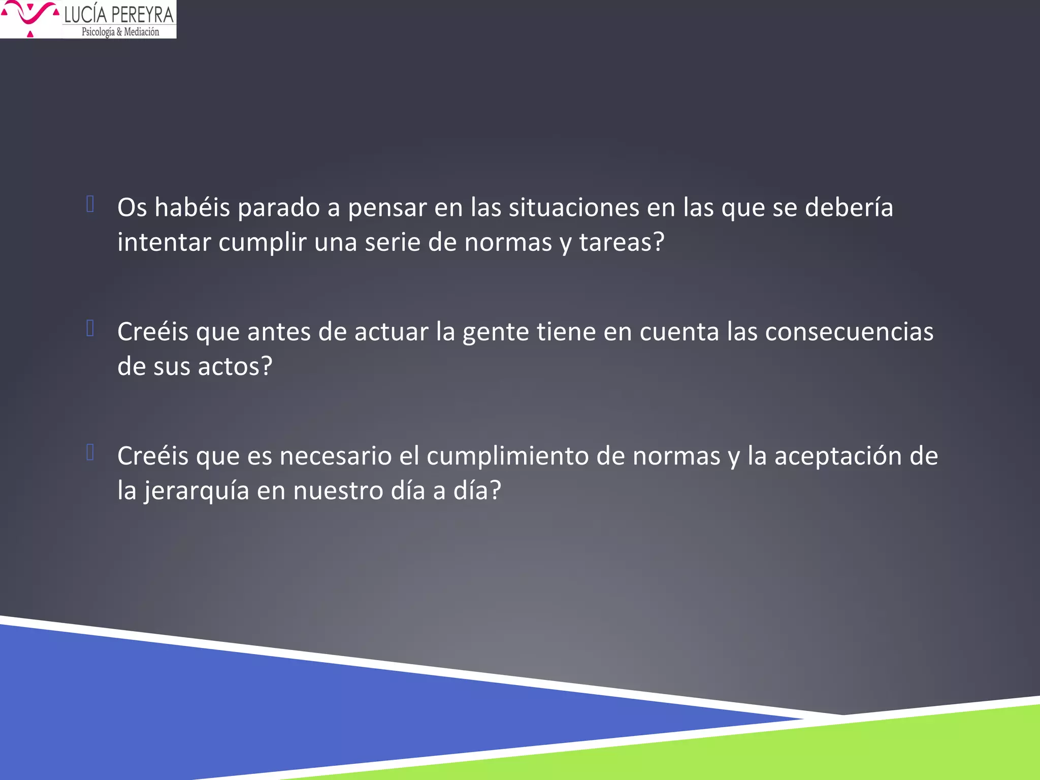 Cumplimiento de normas y tareas | PPT