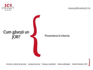 Interviul cu angajatorul | PDF