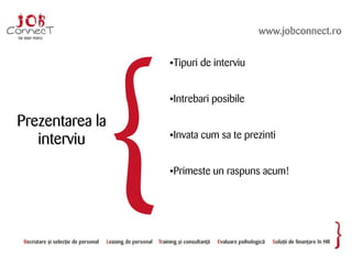 Interviul cu angajatorul | PDF