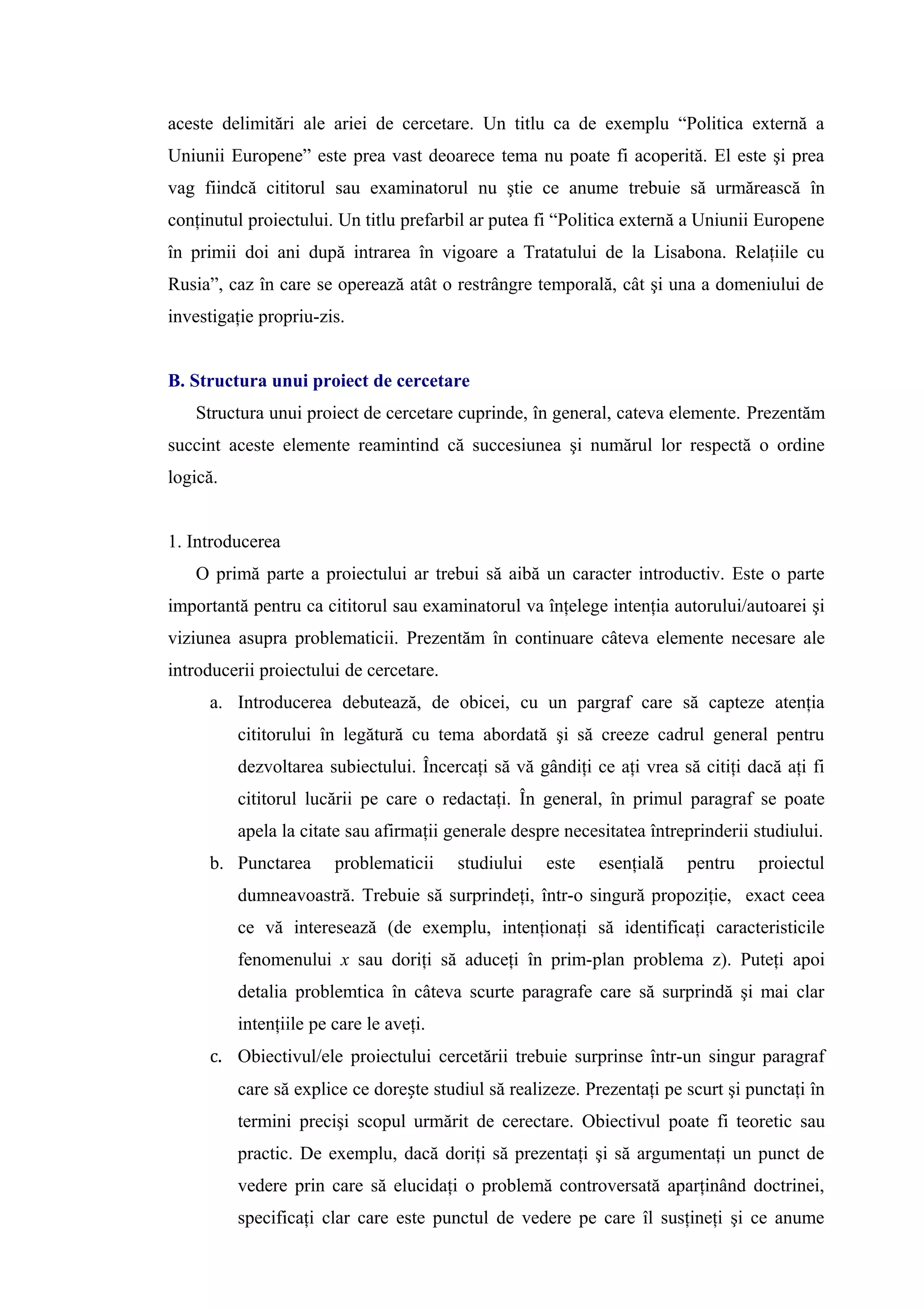 Cum se scrie un proiect de cercetare | DOC