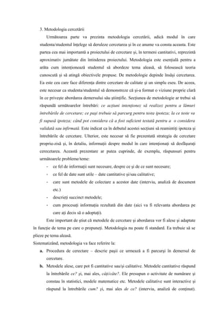 Cum se scrie un proiect de cercetare | DOC