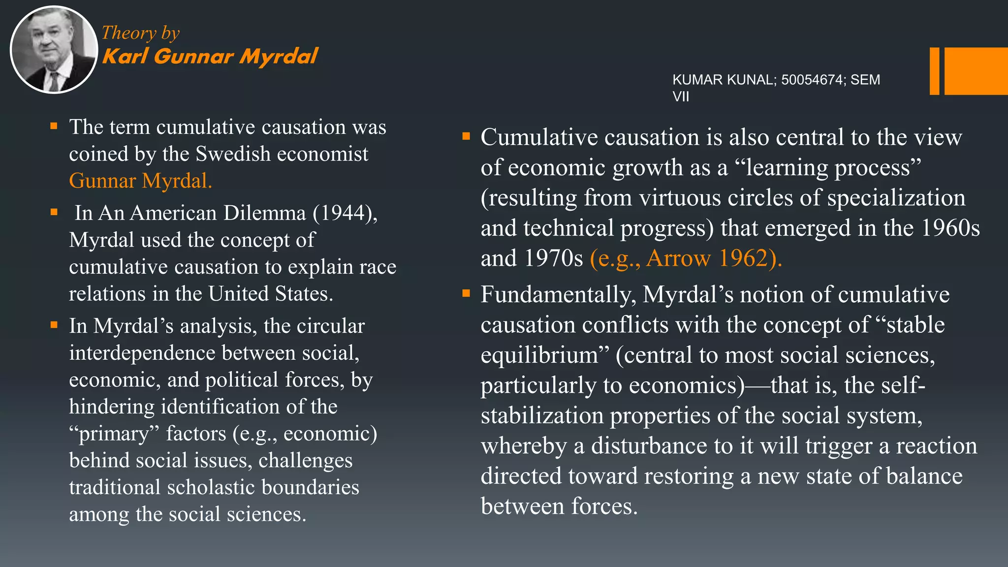 Cumulative causation theory | PPTX