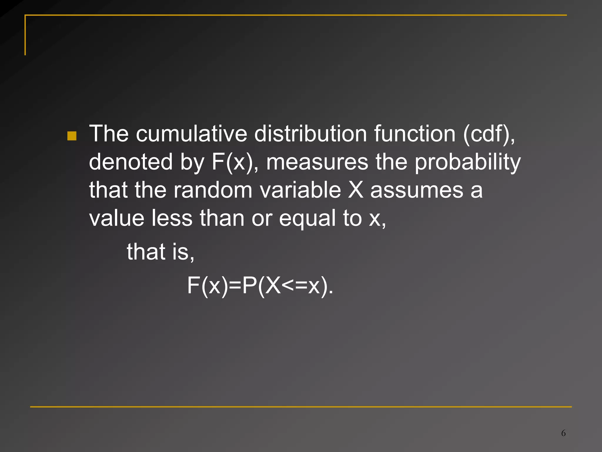 Cumulative distribution | PPTX