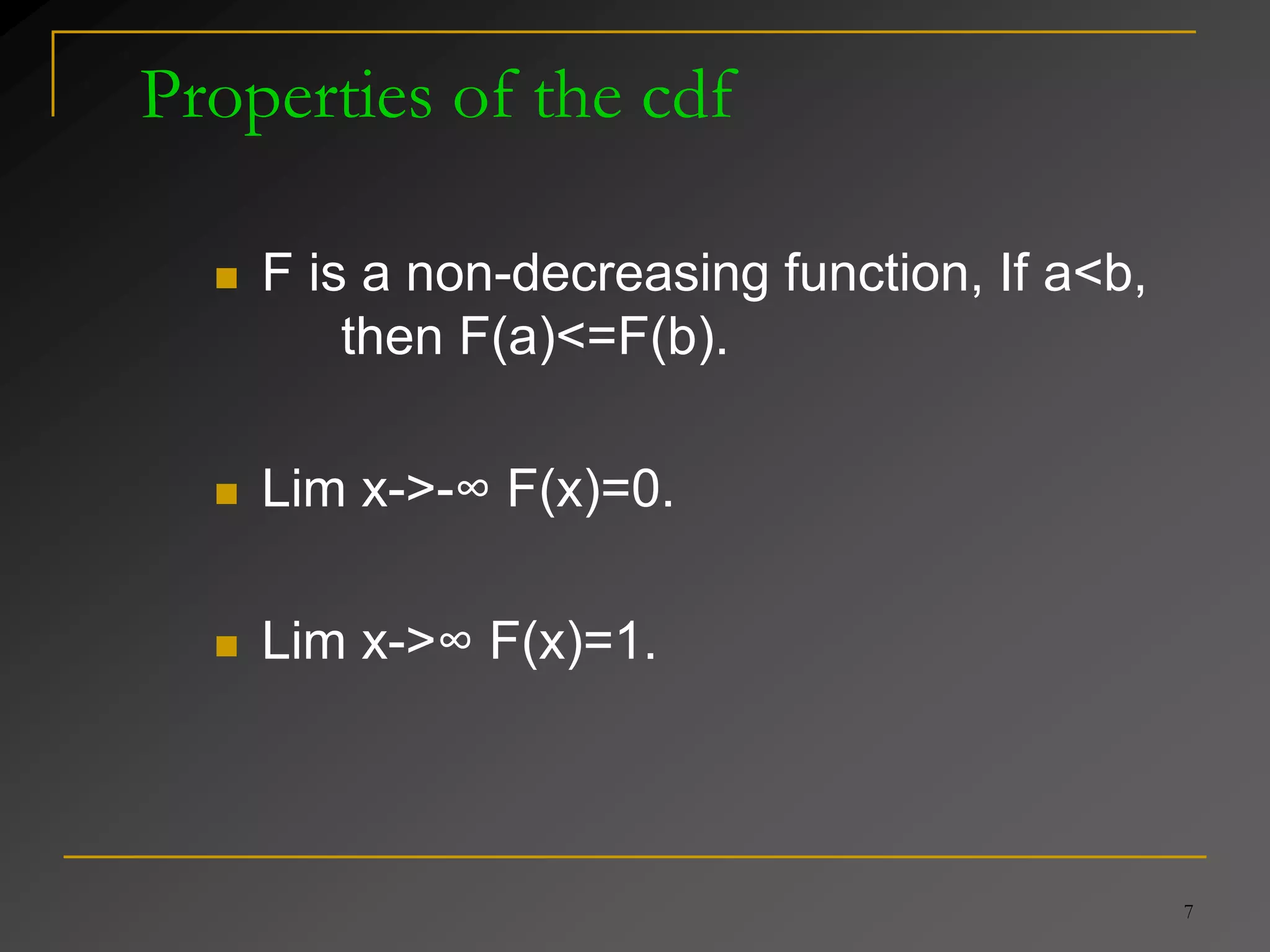 Cumulative distribution | PPTX