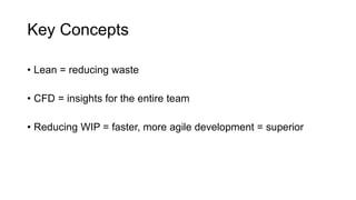 Lean, and reducing work in progress: Introduction to the cumulative ...