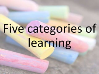 Cumulative learning theory | PPTX