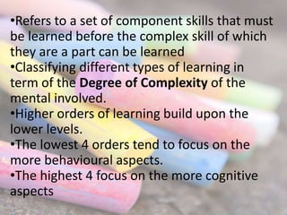 Cumulative learning theory | PPTX