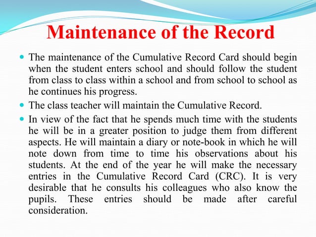 Cumulative Records- Meaning, Significance & Uses.pdf