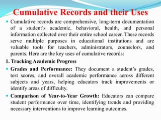 Cumulative Records- Meaning, Significance & Uses.pdf