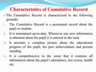 Cumulative Records- Meaning, Significance & Uses.pdf