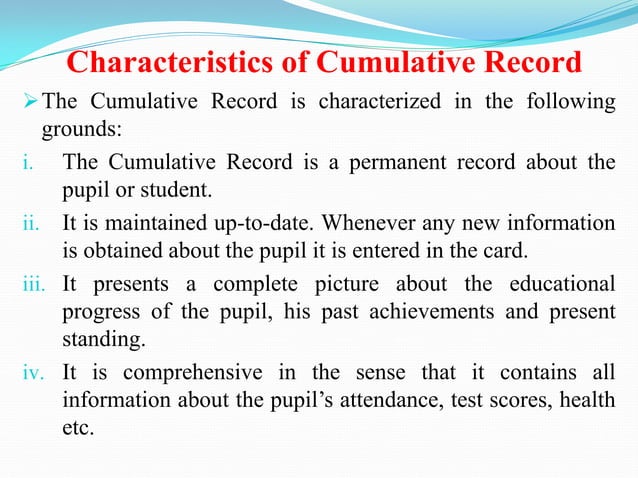 Cumulative Records- Meaning, Significance & Uses.pdf