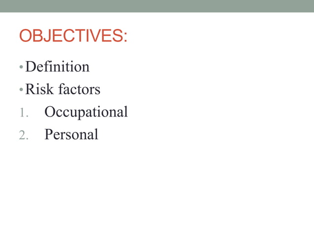 CUMULATIVE TRAUMATIC DISORDER’Sppppppptx | PPTX