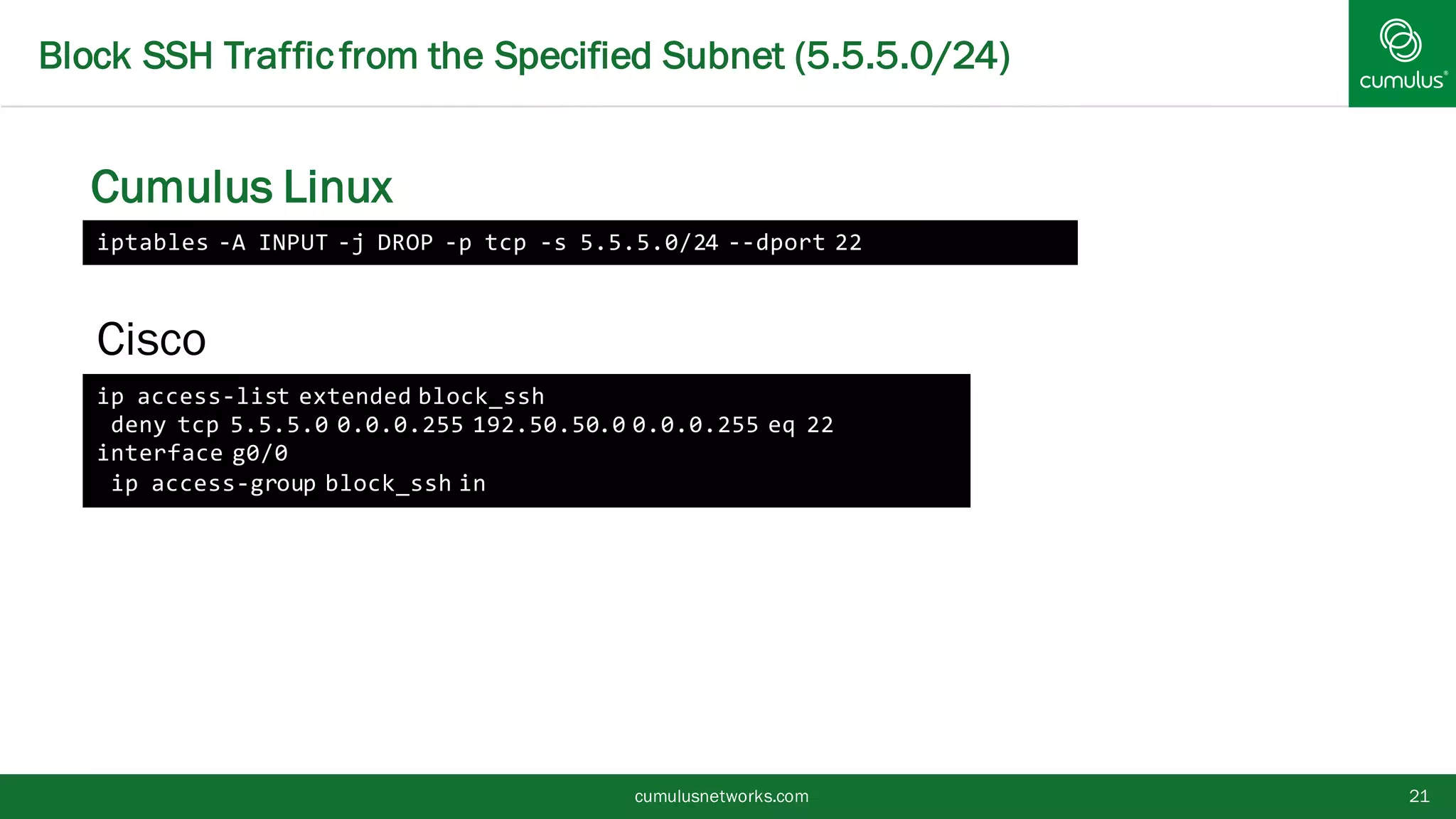 Cumulus networks conversion guide | PDF